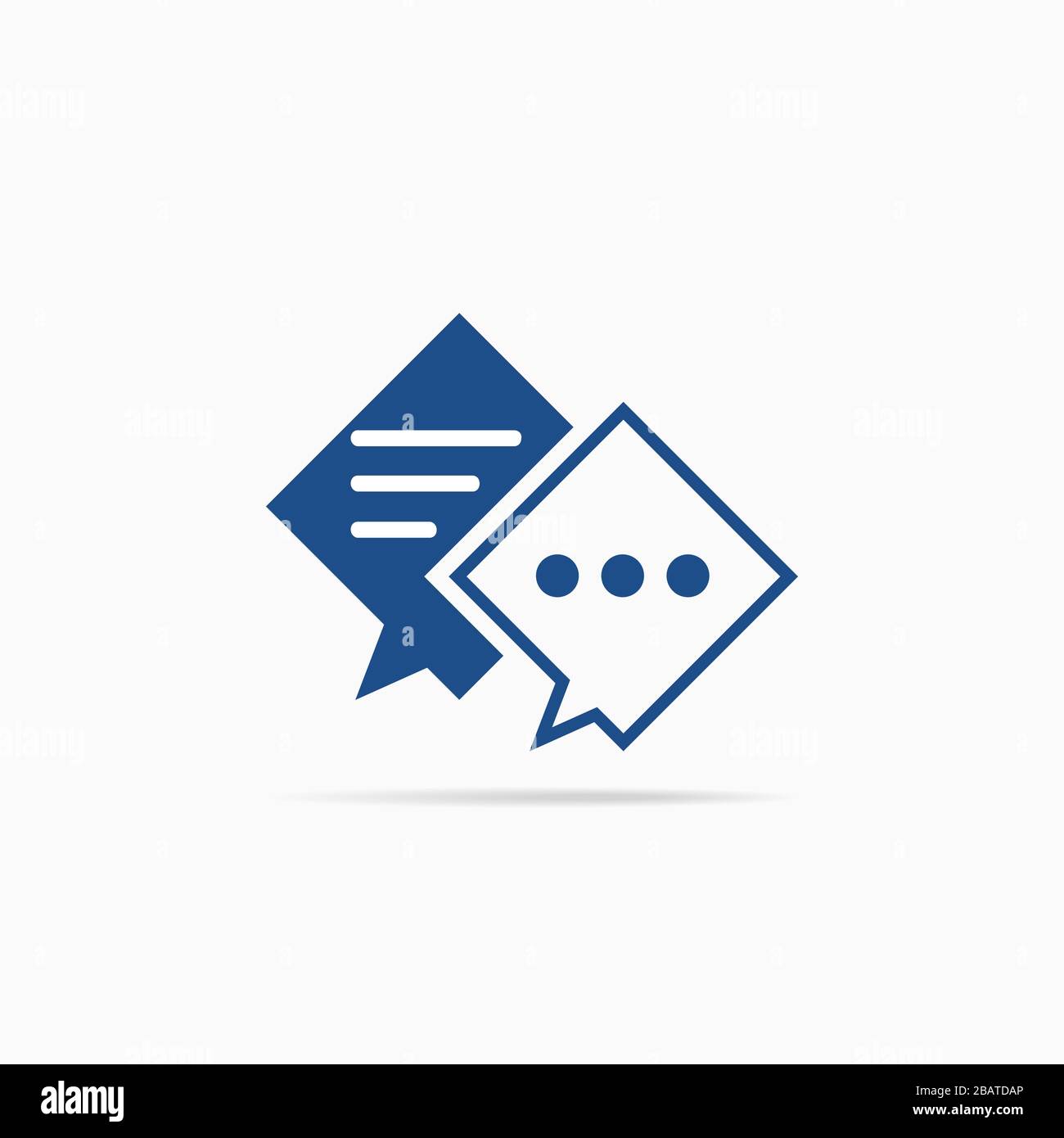 Typing in a chat bubble icon, comment sign symbol Stock Vector Image & Art - Alamy
