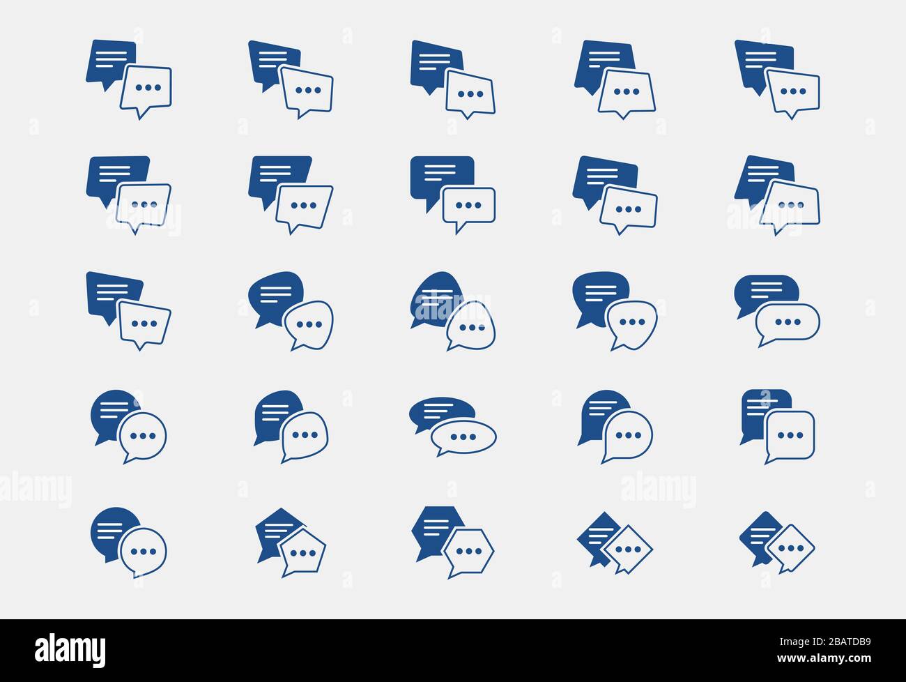 Set of Chat bubble icon, Typing icon, comment sign symbol Stock Vector Image & Art - Alamy