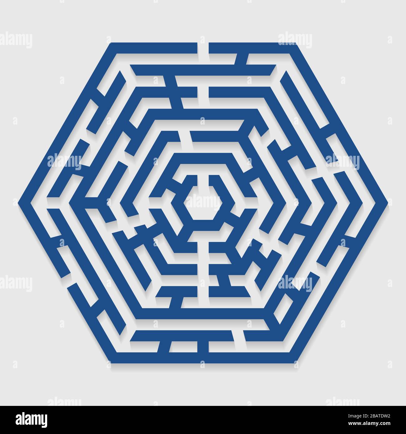 Labyrinth maze game, Labyrinth shape design element Stock Vector Image & Art - Alamy