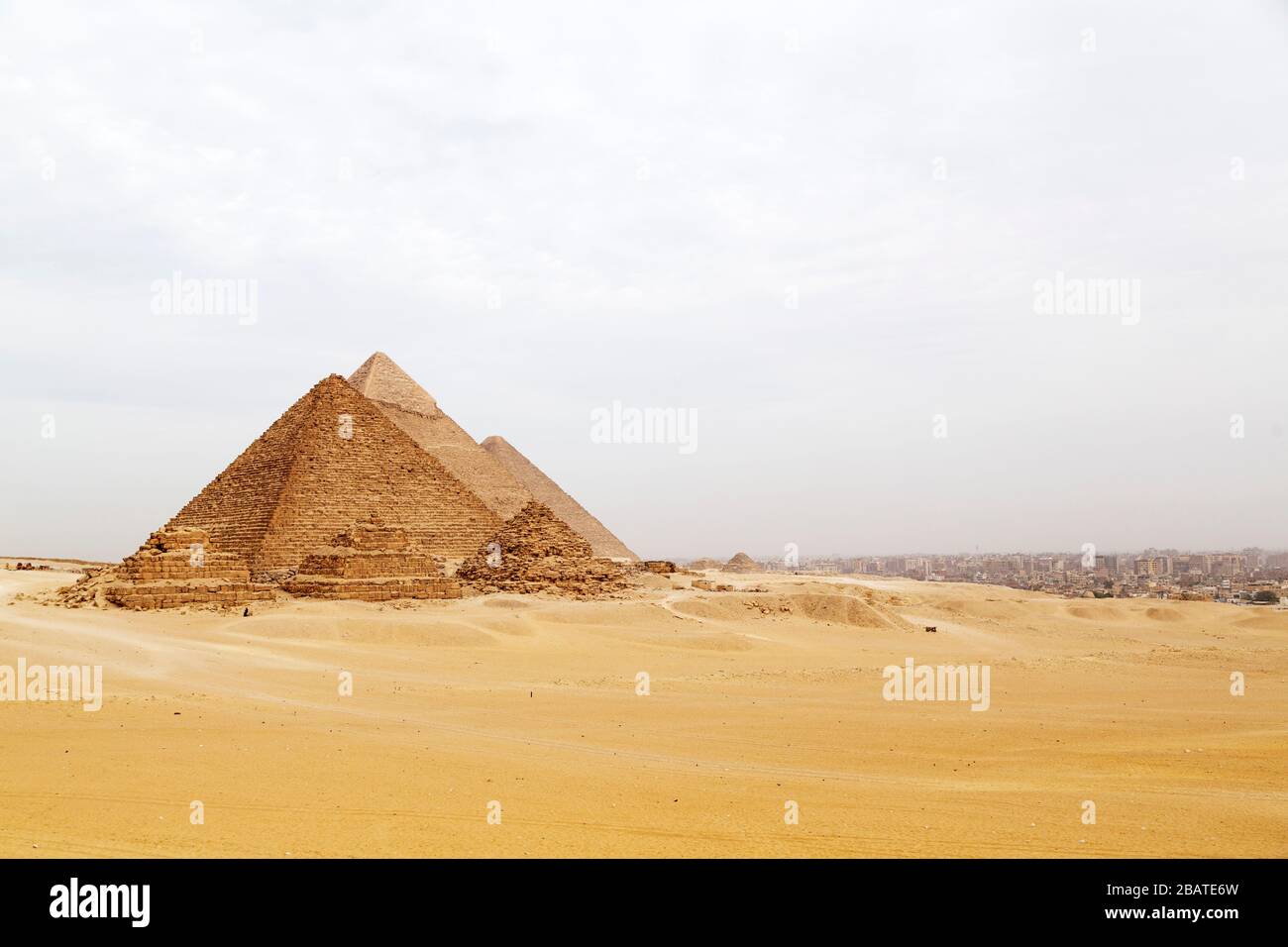 Pyramids on the Giza Plateau at Cairo, Egypt Stock Photo - Alamy