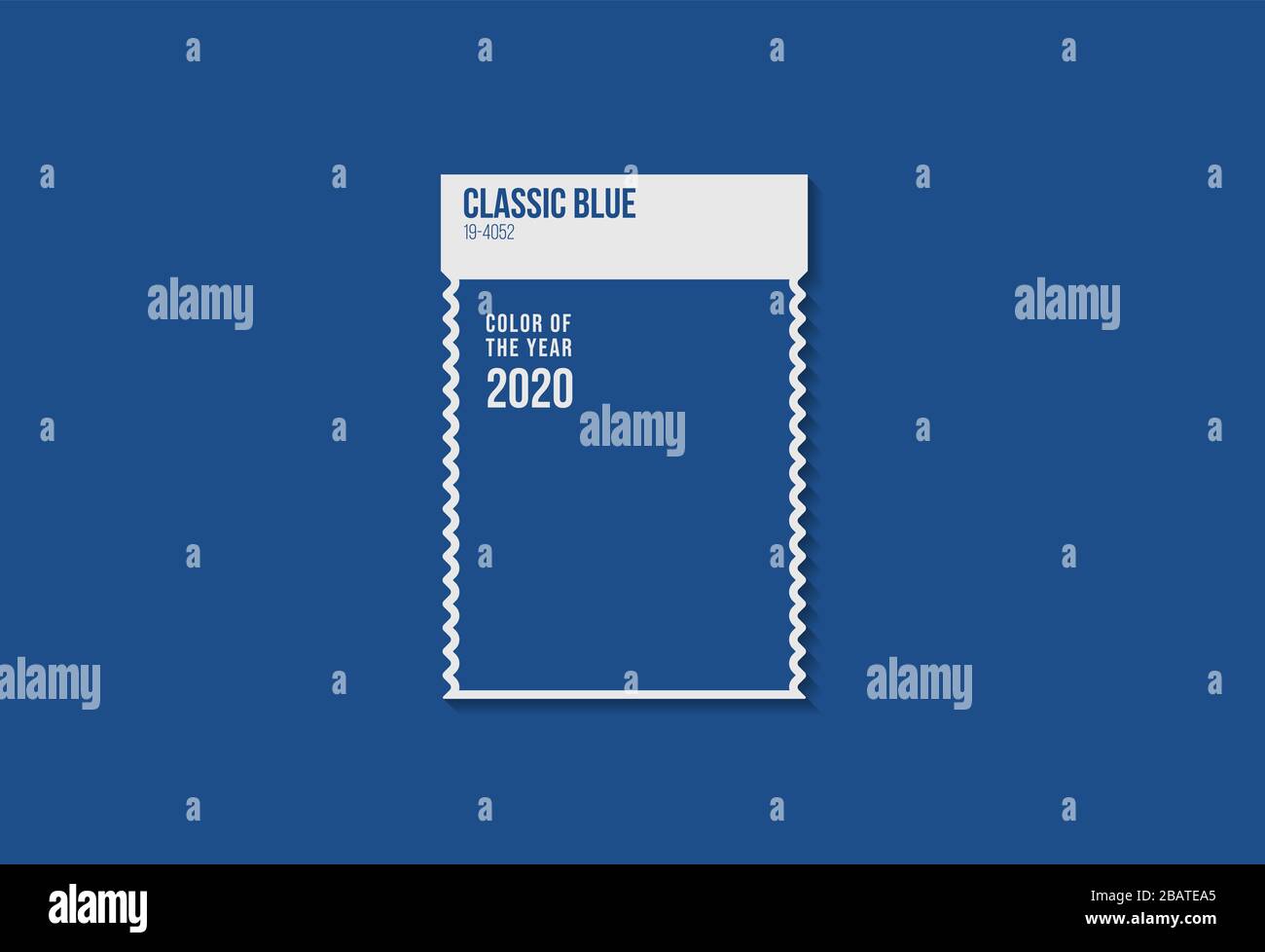 Classic Blue color of the Year 2020, Trendy color of 2020, Swatch of ...