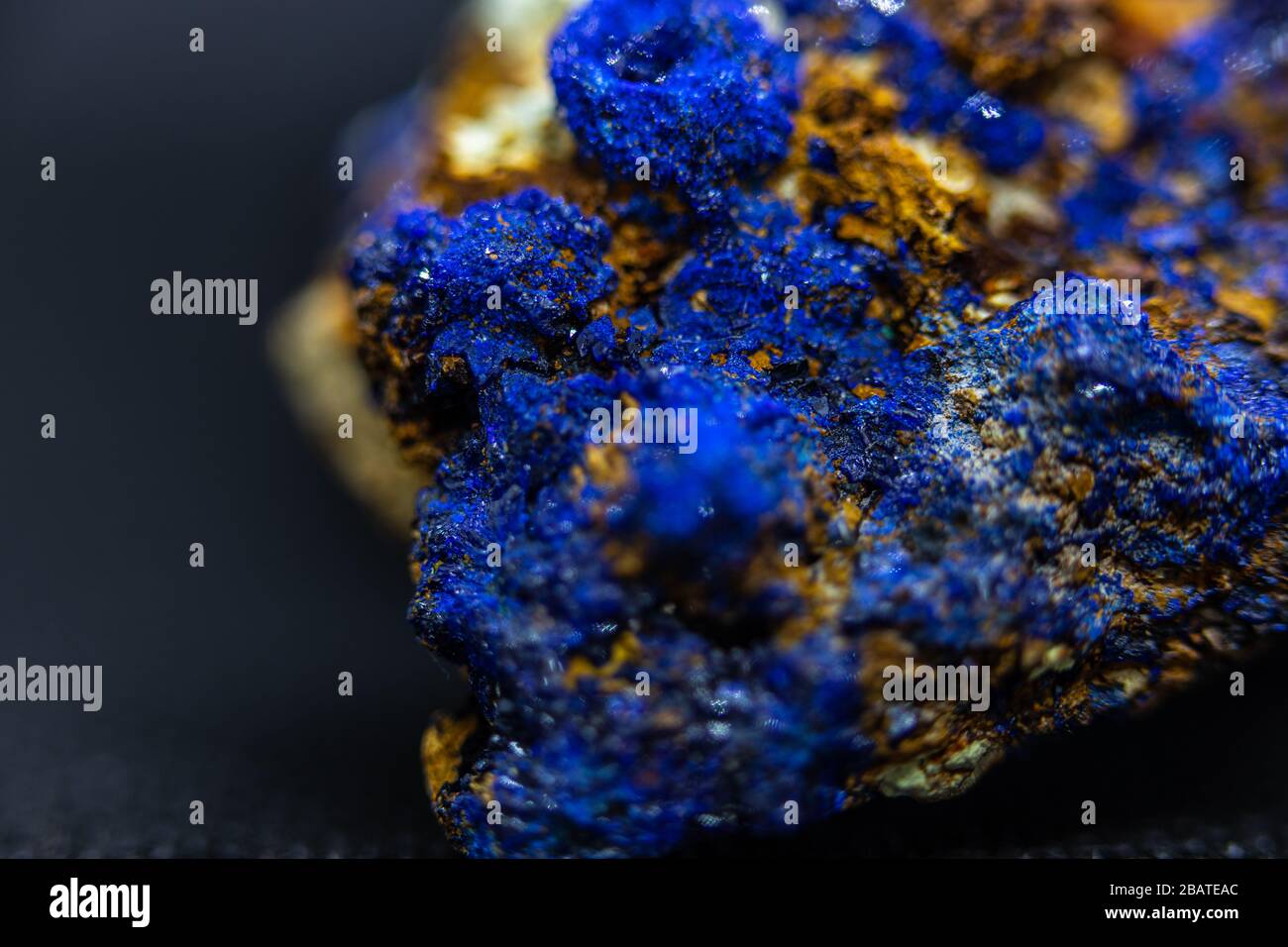 Detail of the azurite mineral Stock Photo - Alamy