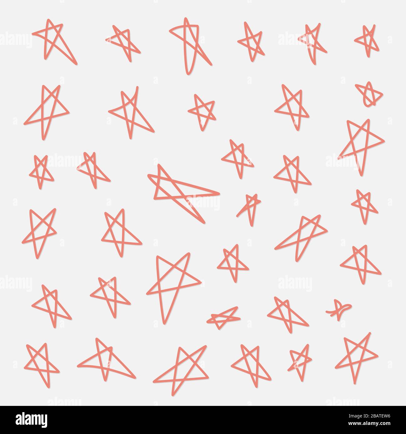 Hand drawn stars set Stock Vector Images - Alamy