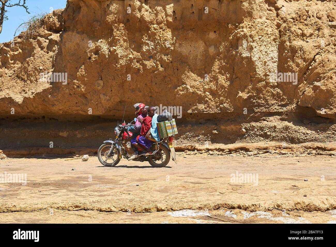 The lack of transportation in remote areas makes inventive Stock Photo ...
