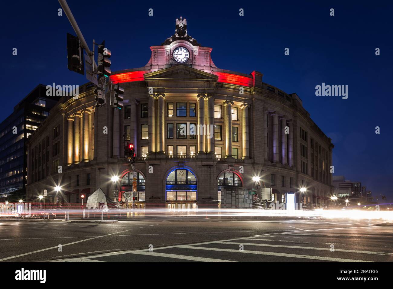 Boston south station night hi-res stock photography and images - Alamy