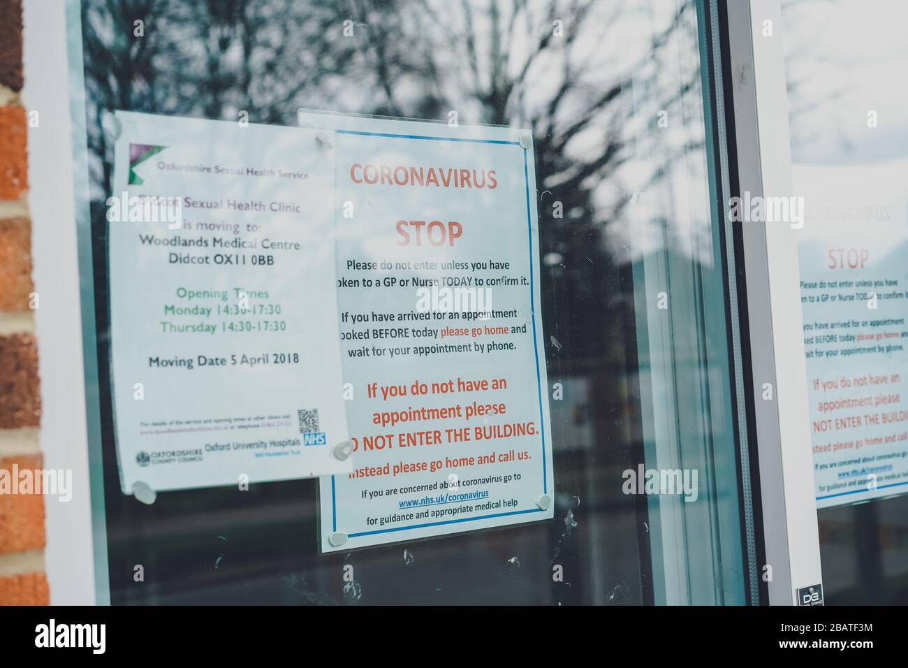 Doctors surgery notice hi-res stock photography and images - Alamy