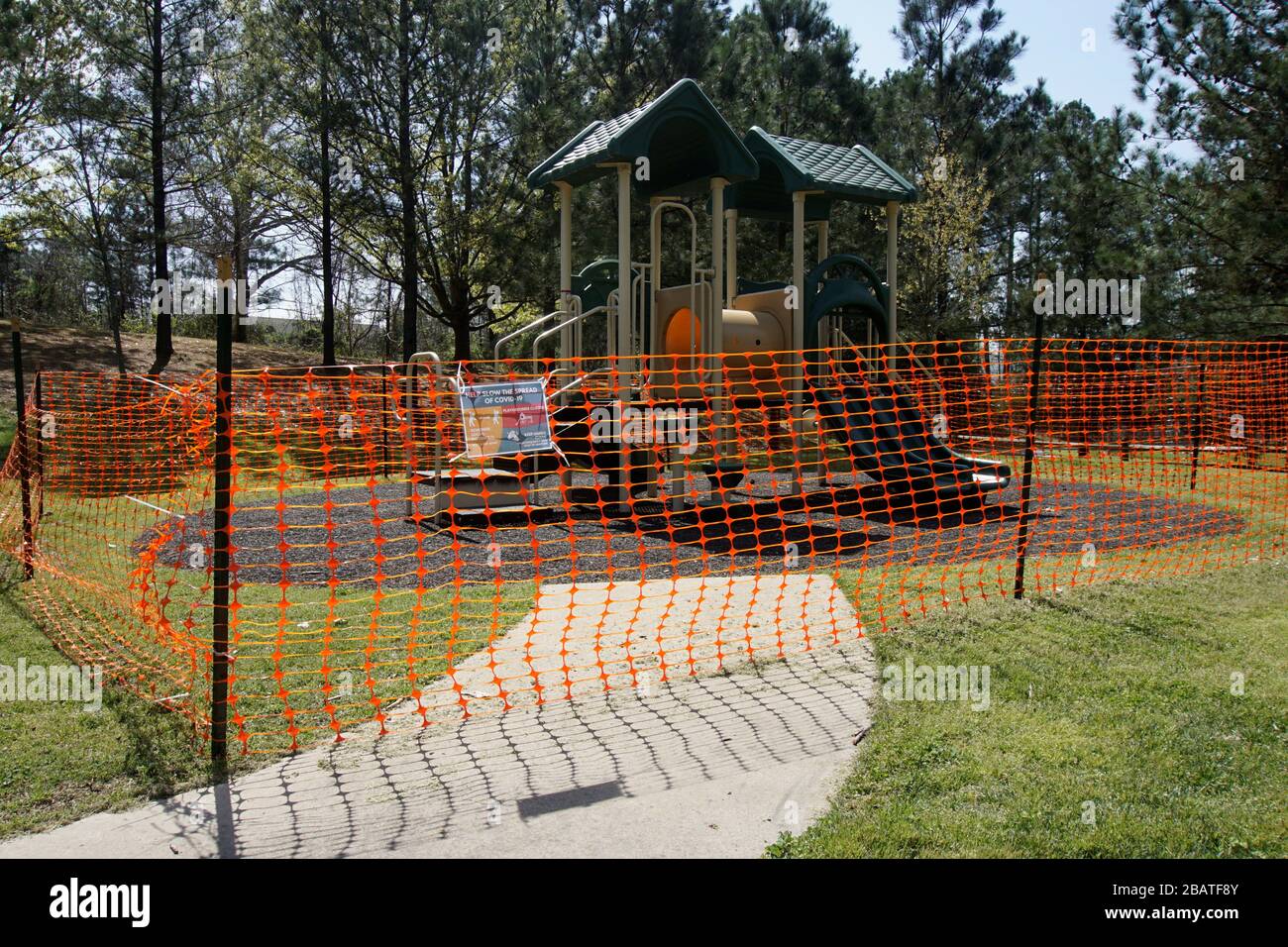 Playground closure due to COVID-19 safety and social distancing ...