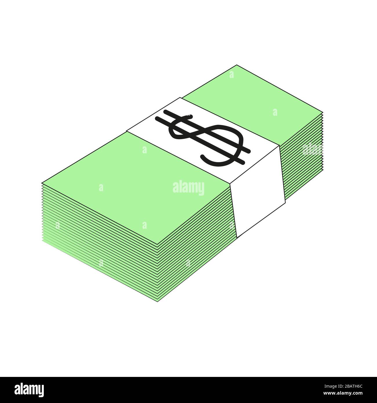 Five us dollar notes Stock Vector Images - Alamy