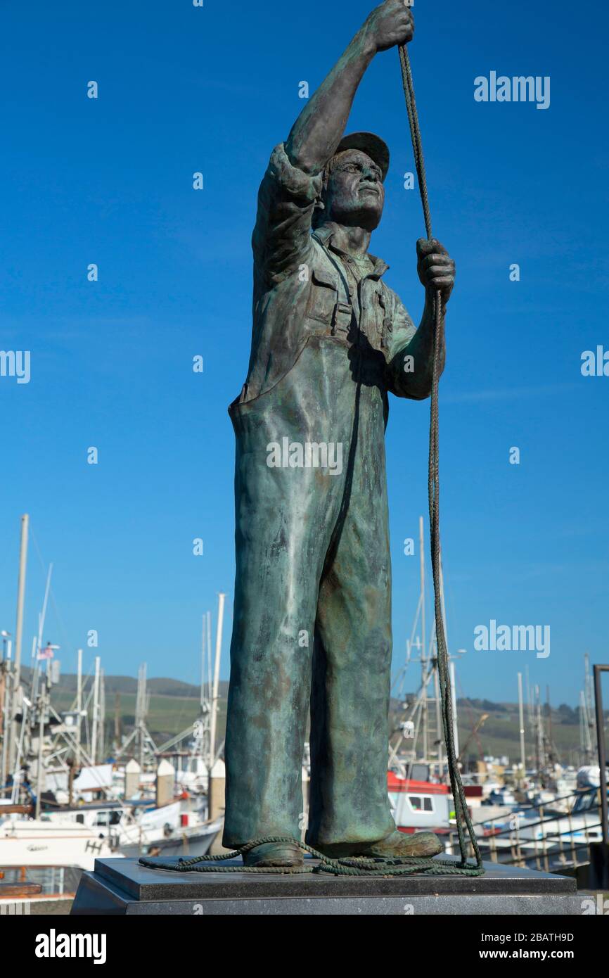 Bronze Fisherman Statue High Resolution Stock Photography and Images ...
