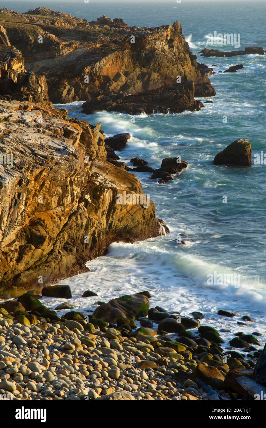 Salt Point coastline near South Gerstle Point, Salt Point State Park ...