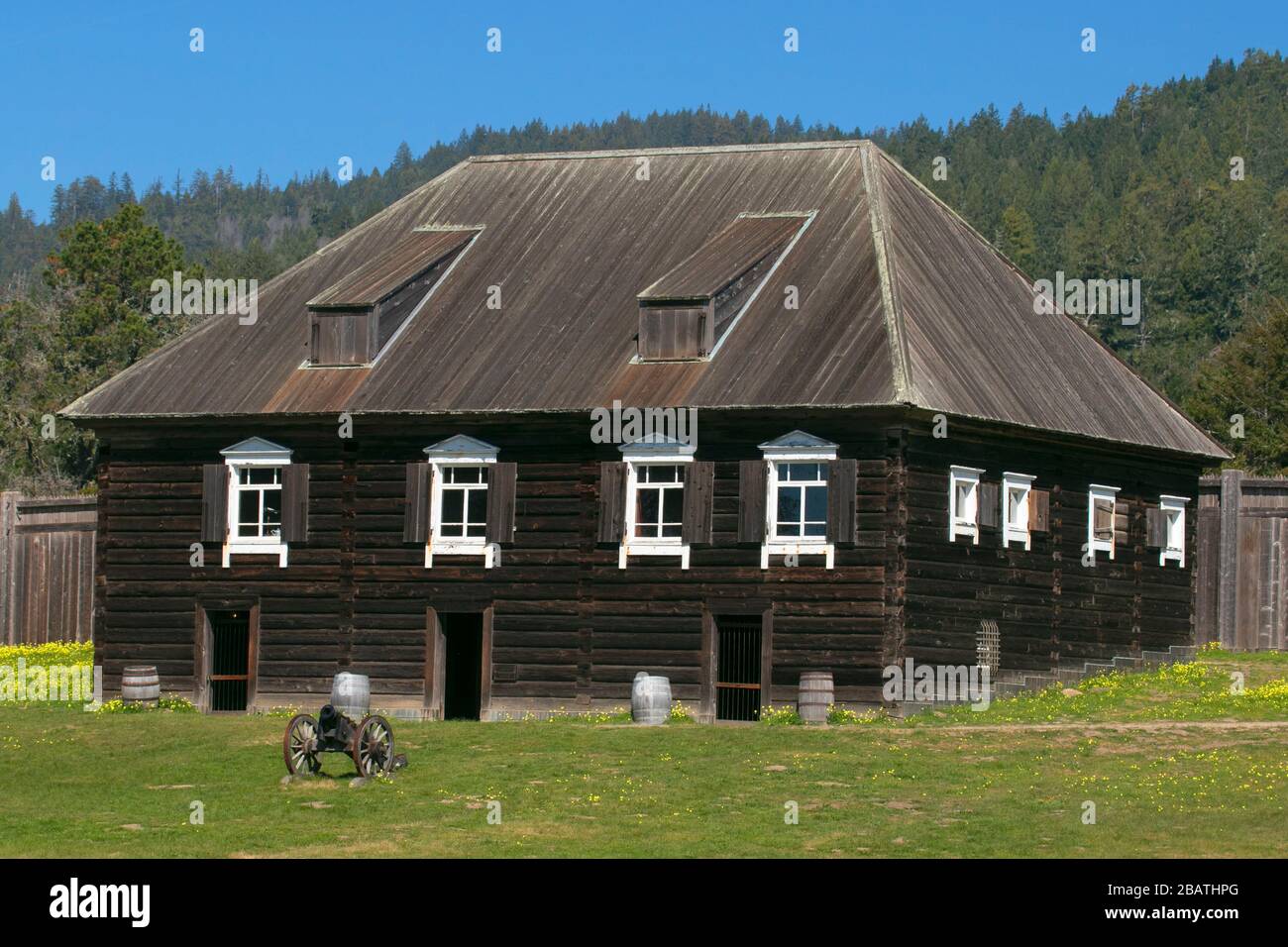 Kuskov House, Fort Ross State Historic Park, California Stock Photo - Alamy