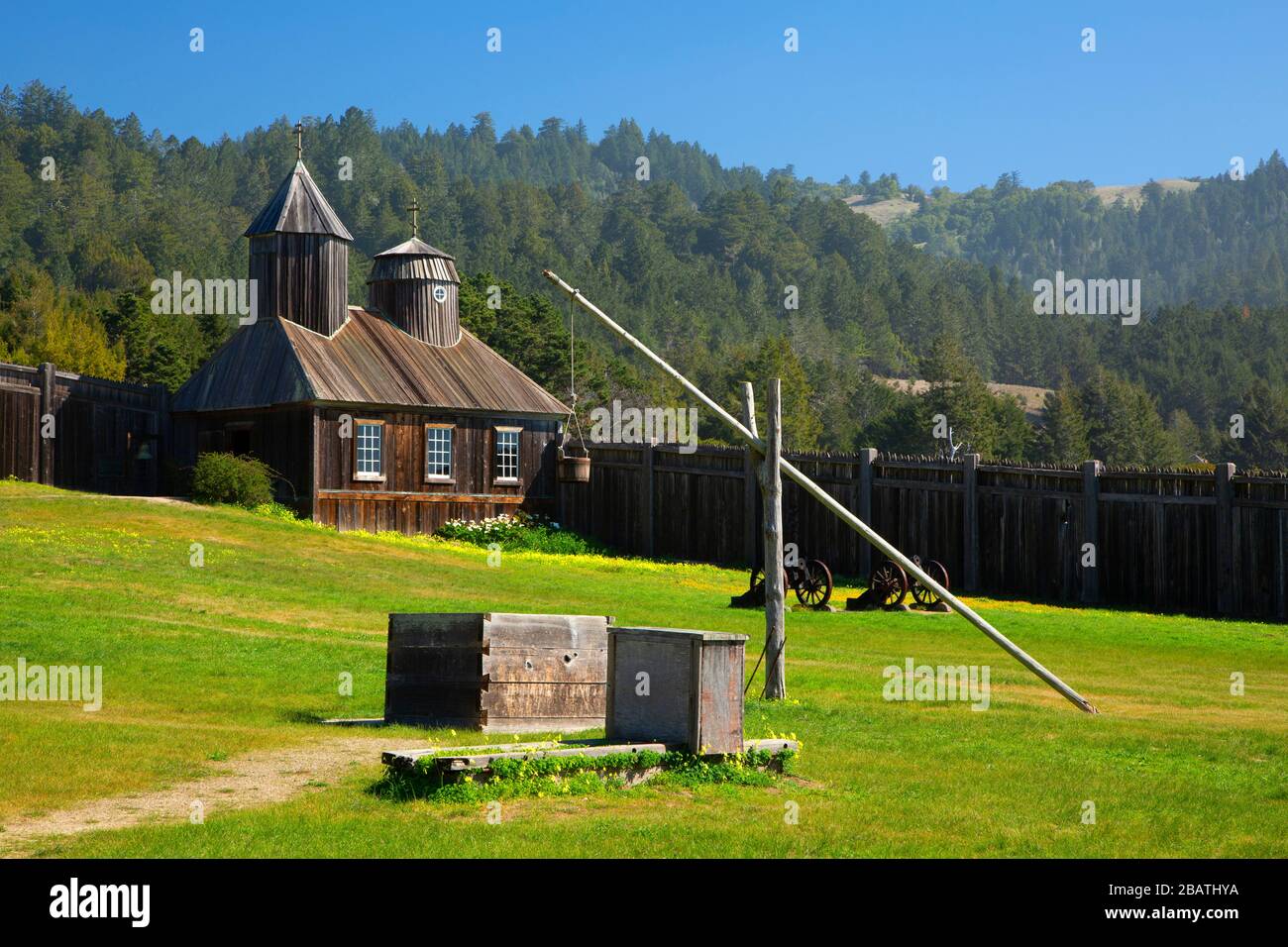 Chapel, Fort Ross State Historic Park, California Stock Photo - Alamy