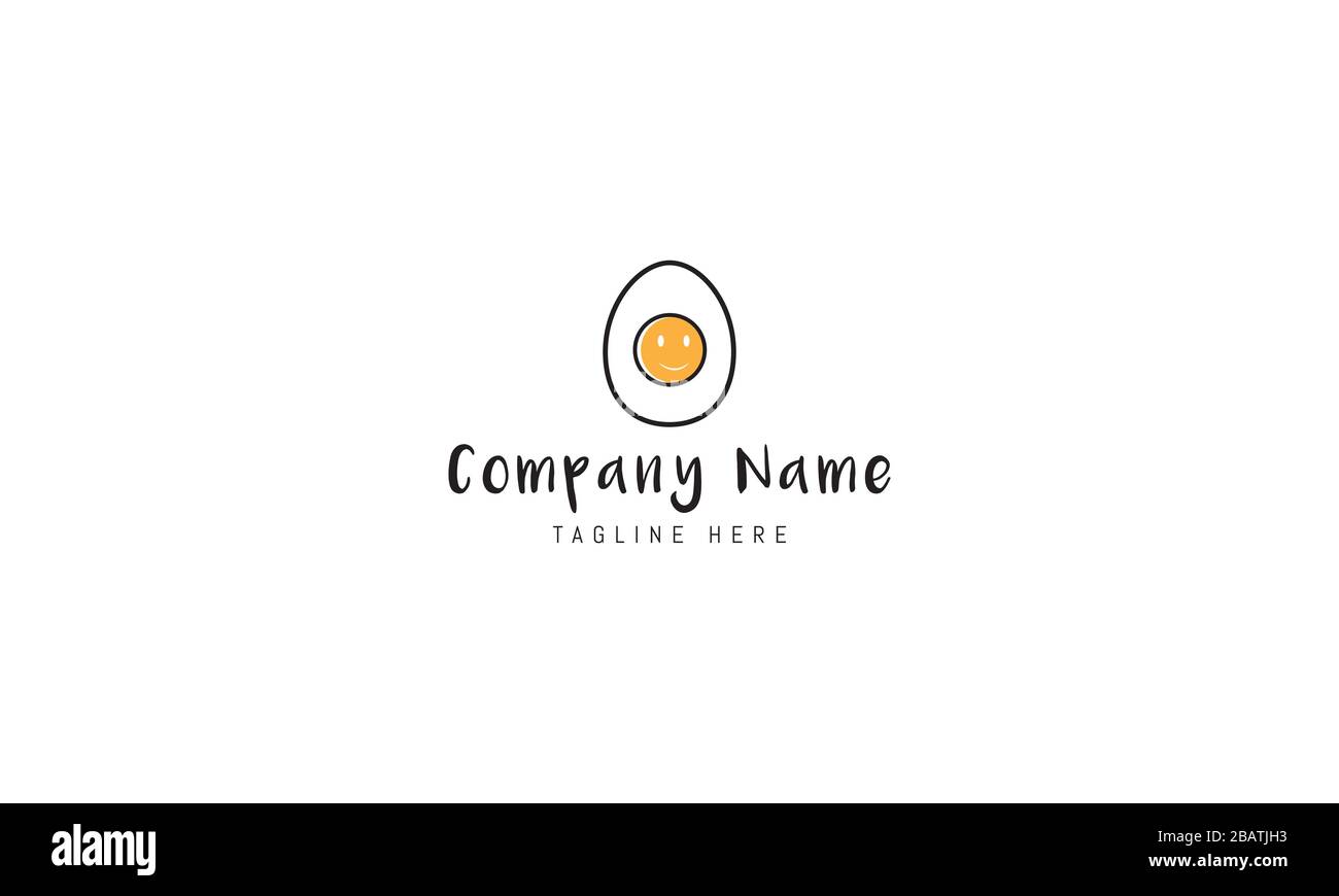 Vector logo on which an abstract image of an egg and yolk Stock Vector ...