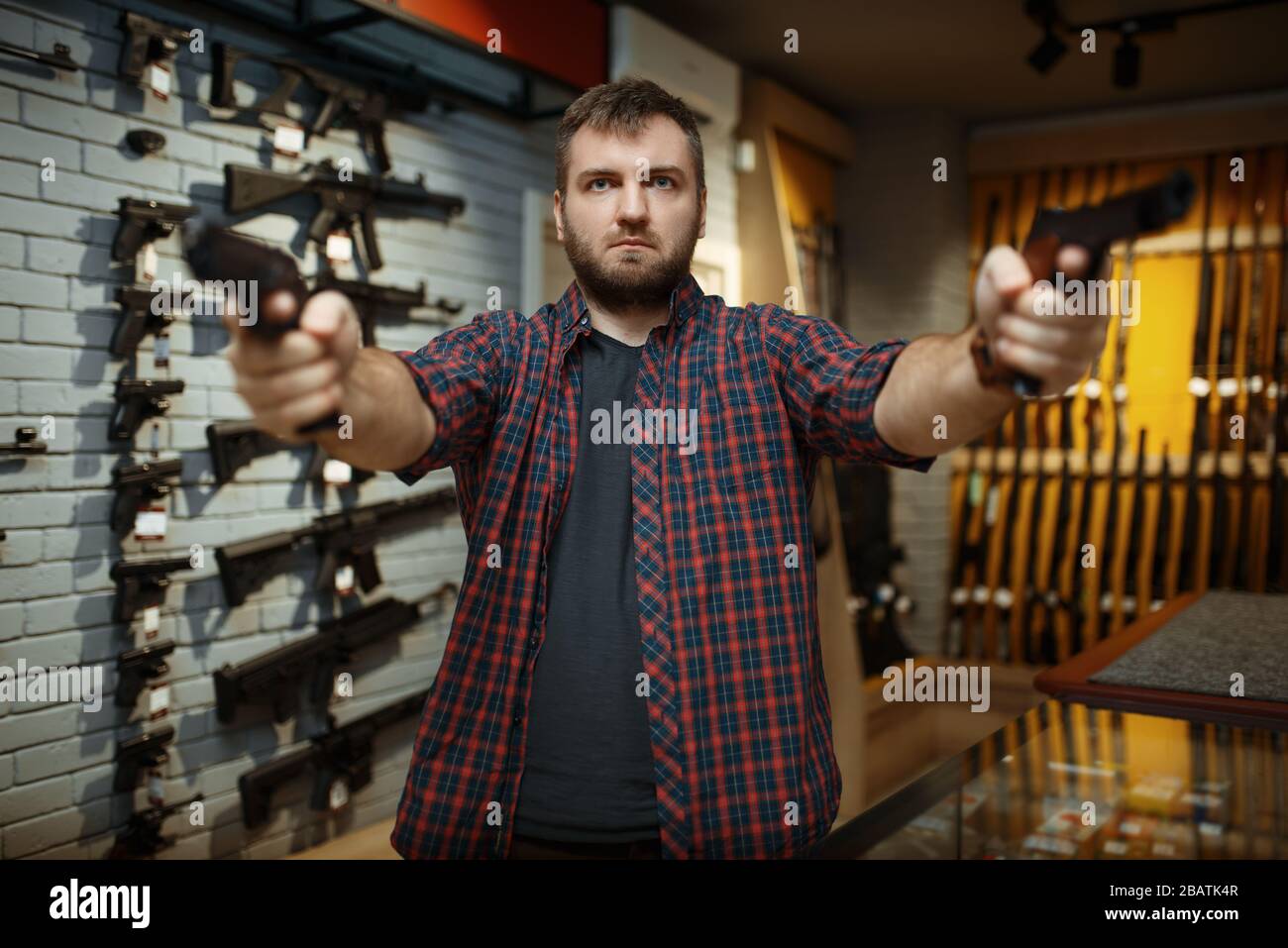Two handguns hi-res stock photography and images - Alamy