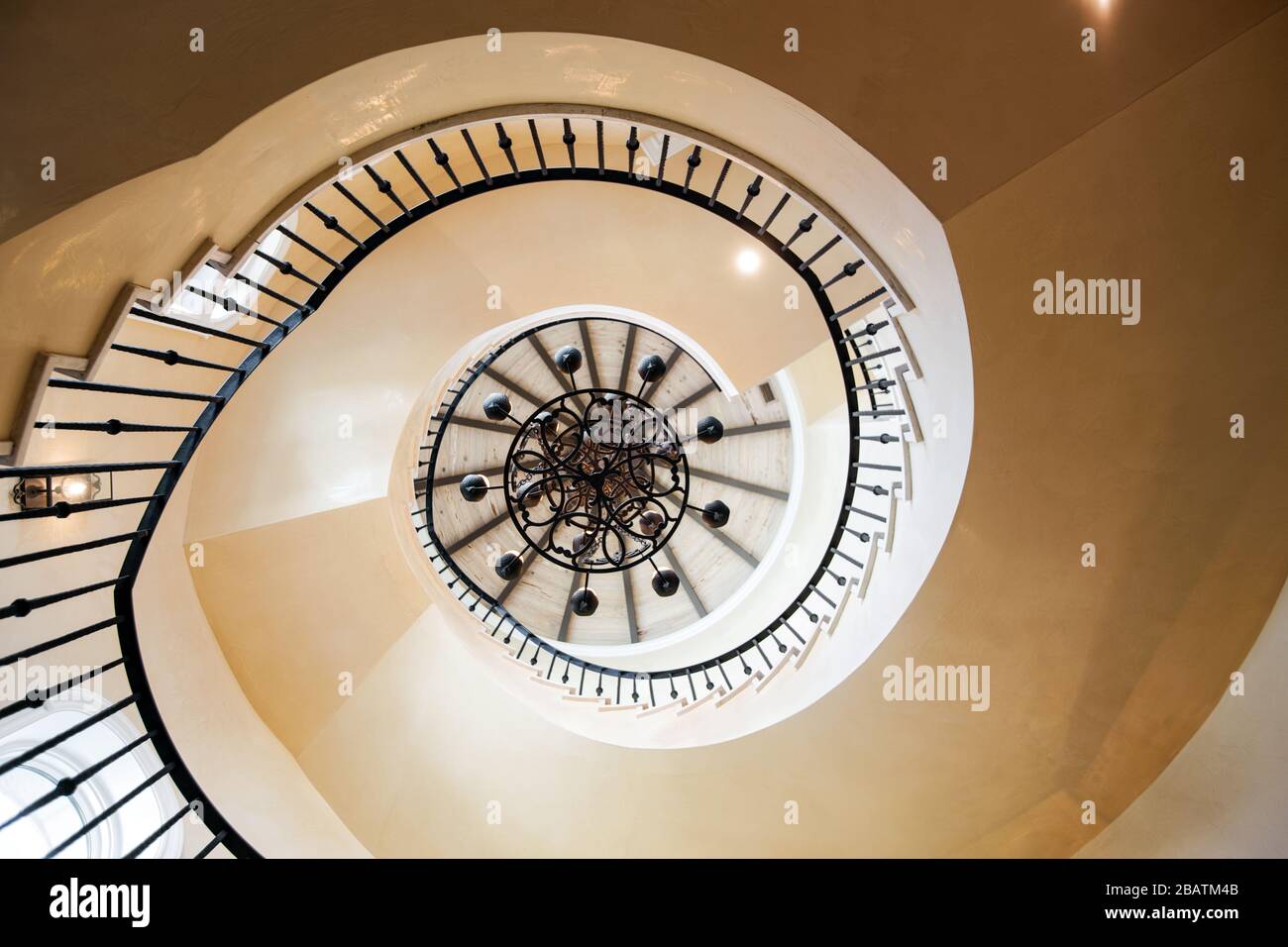 Wrought iron spiral staircase hi-res stock photography and images - Alamy