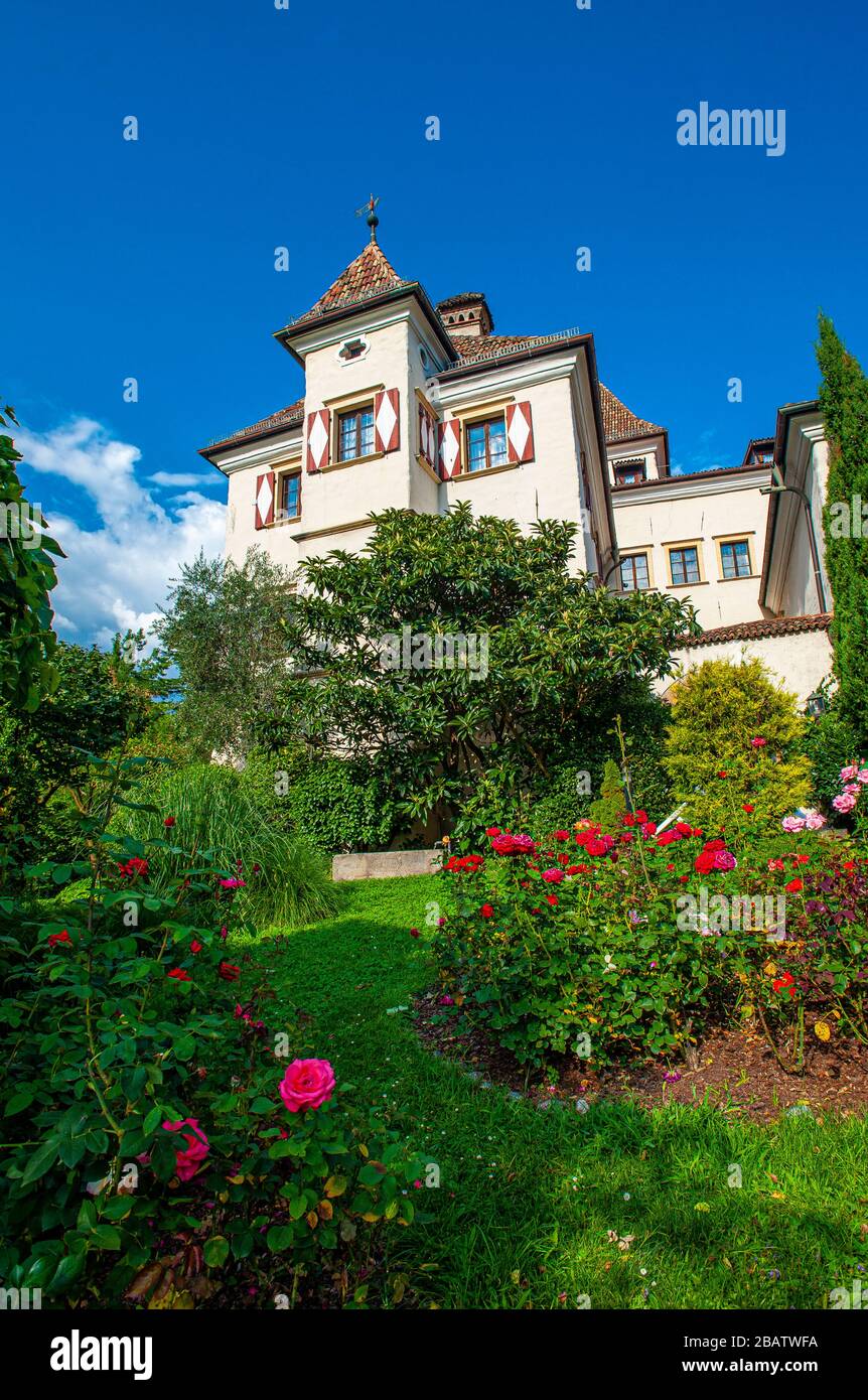 Italy South Tyrrol - Merano - Maia Alta - Hotel Rundegg Castle Stock ...