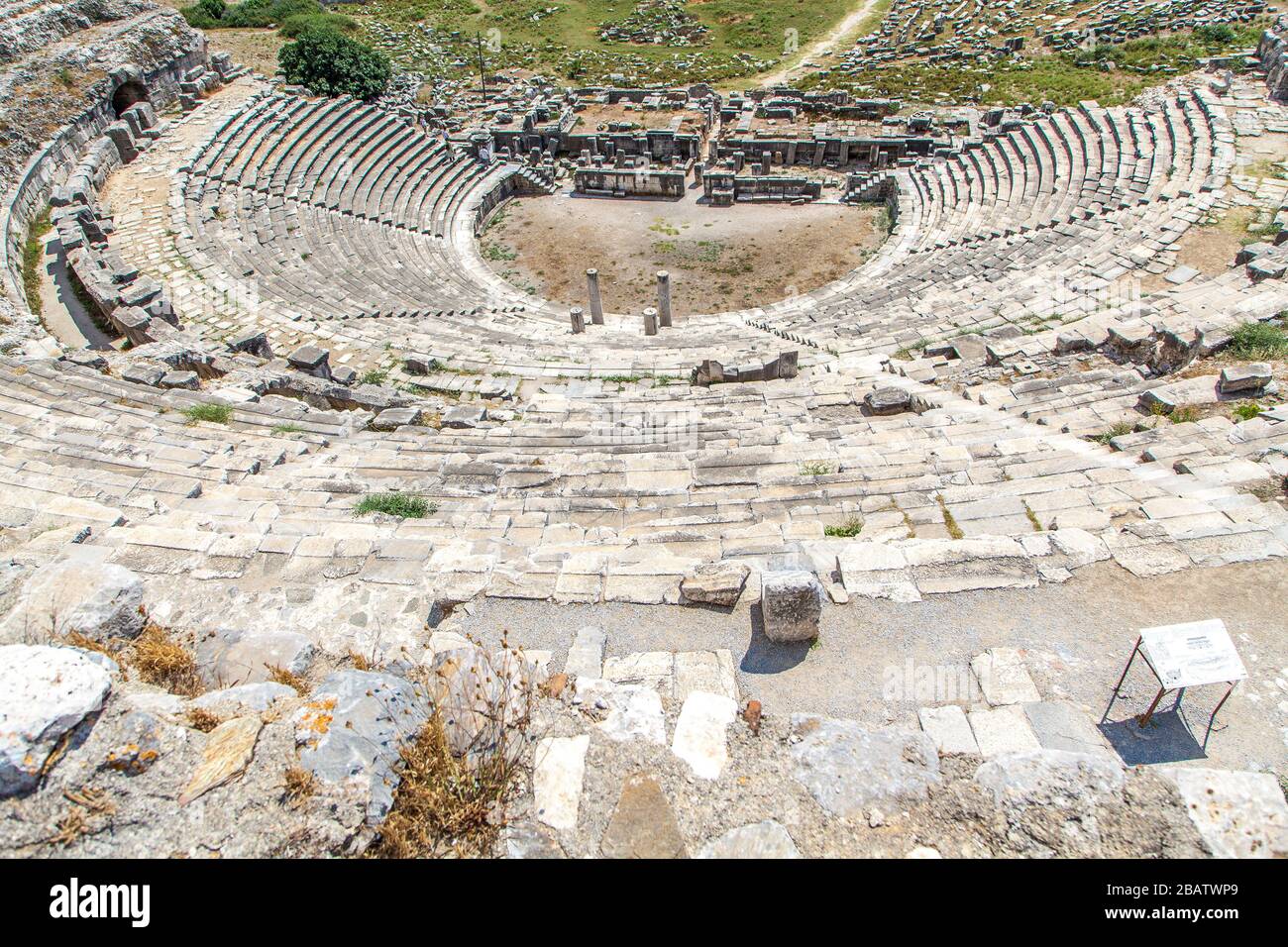 The theater of Miletus Stock Photo - Alamy