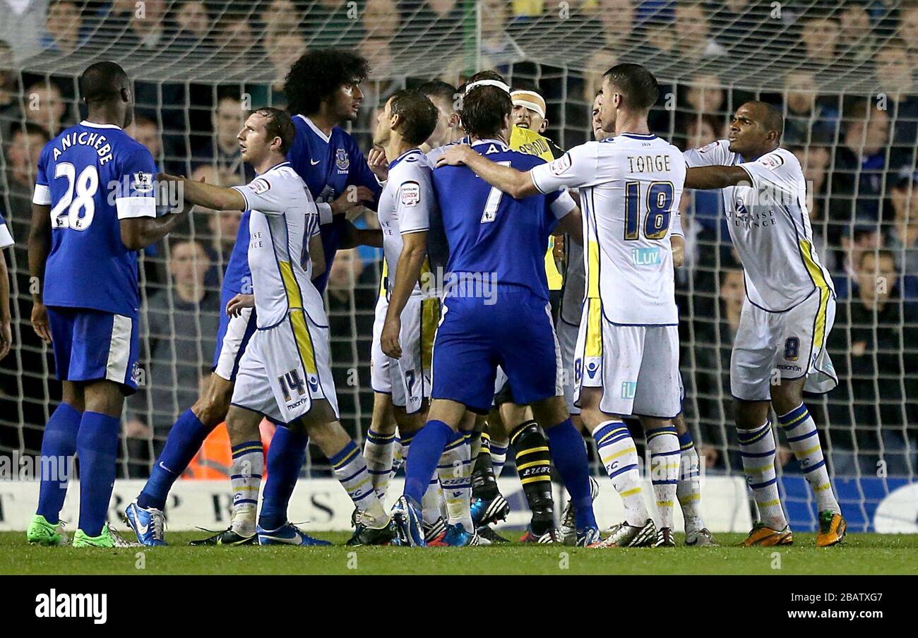 Tempers Flare Between Players High Resolution Stock Photography and ... Tempers Flare Between Players High Resolution Stock Photography and ...