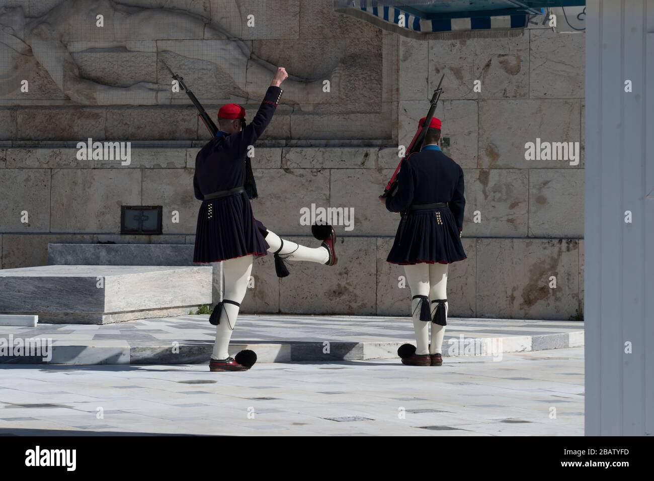 Athens - historic military guards Stock Photo - Alamy