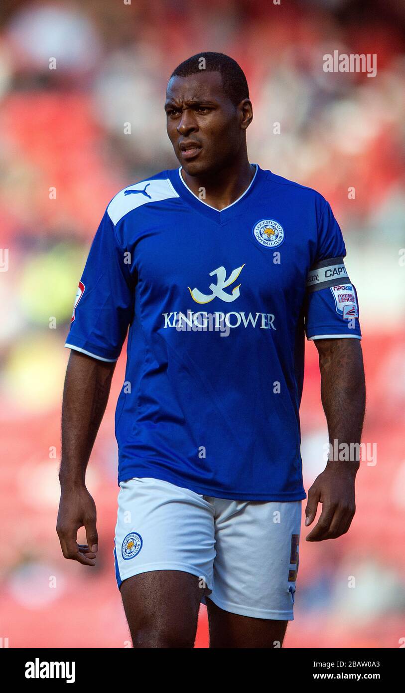 Wes Morgan, Leicester City Stock Photo - Alamy