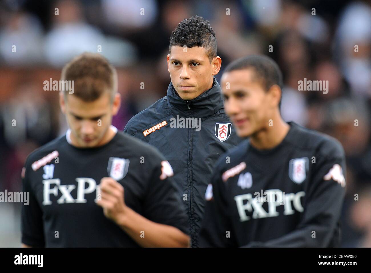Fulham's Alexander Kacaniklic, Matthew Briggs and Alex Smith Stock ...