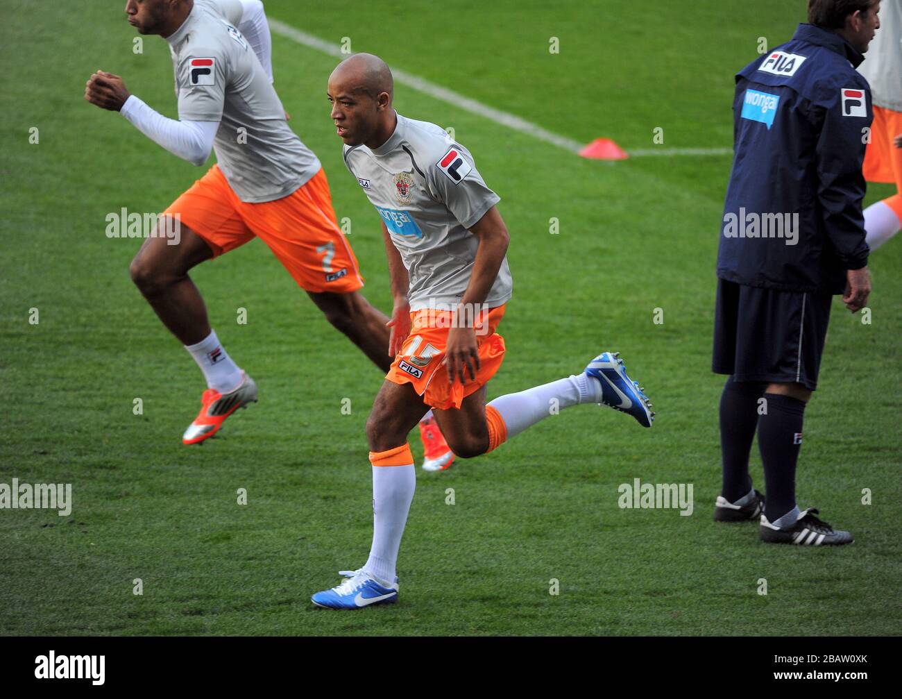 Blackpool's Alex Baptiste Stock Photo - Alamy
