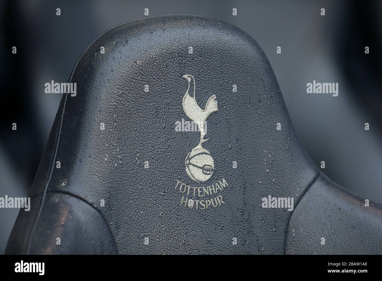 Detail of the Tottenham Hotspur substitutes bench seating Stock Photo ...