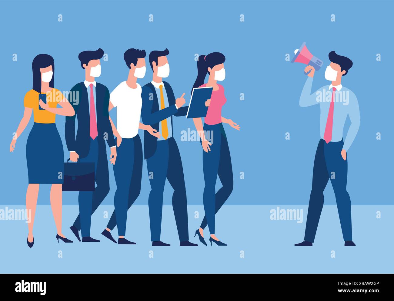 The call to avoid crowded places Stock Vector Image & Art - Alamy