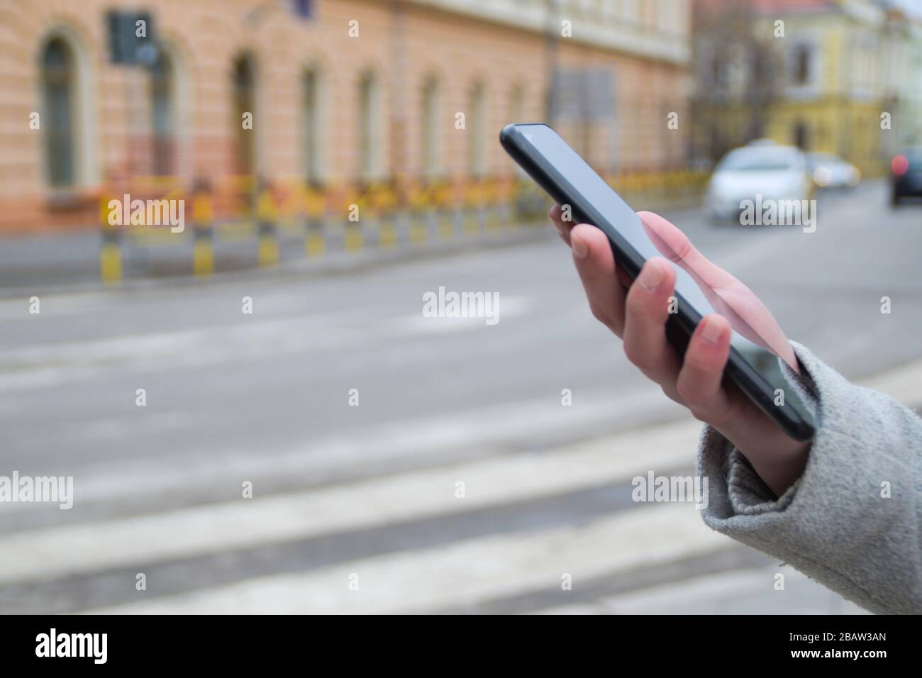 Car cell pedestrian hi-res stock photography and images - Alamy