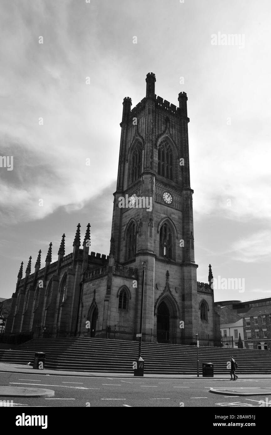 Derby Park in Bootle Liverpool is almost deserted and the children's ...