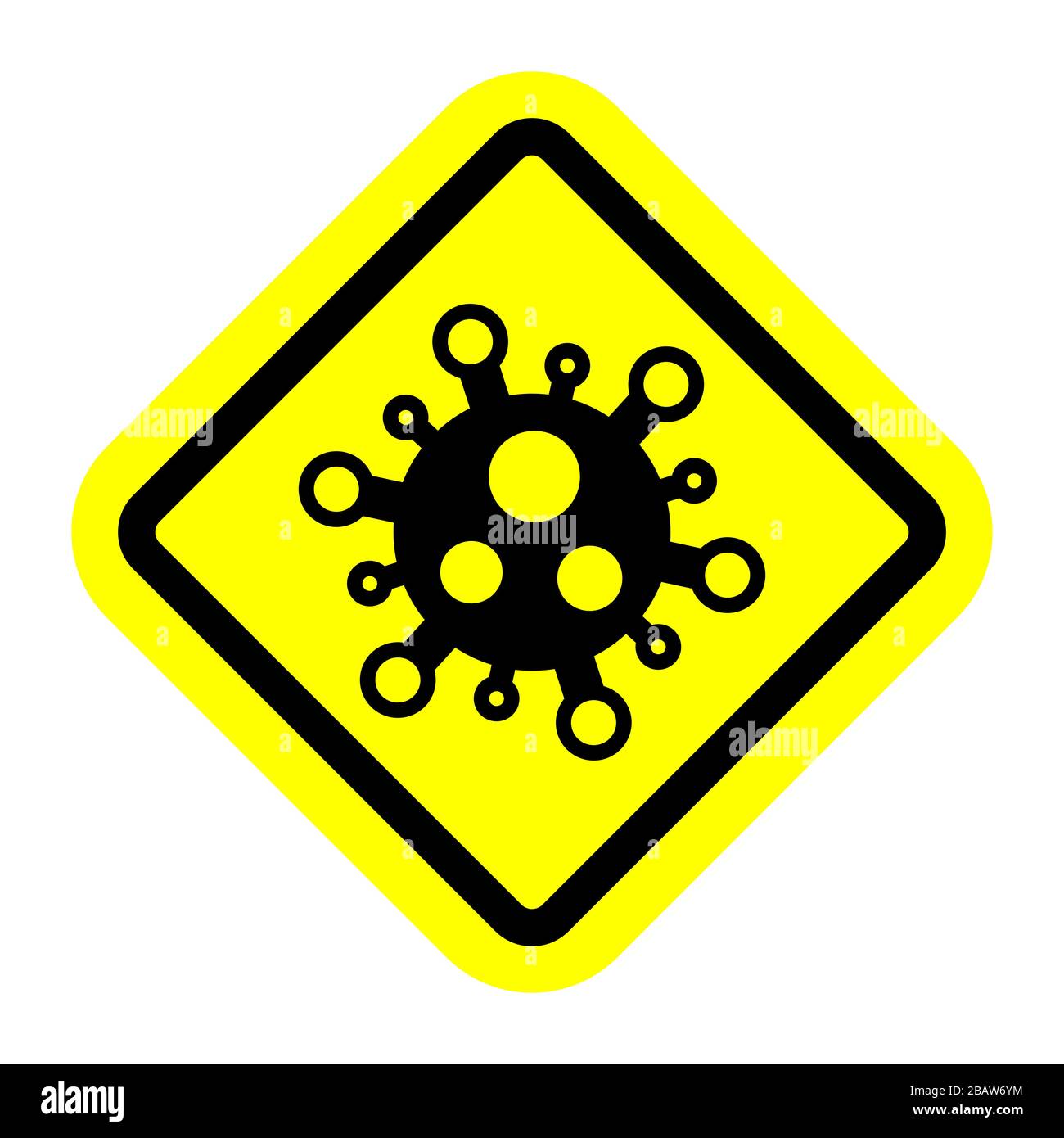 Quarantine biohazard Sign biological activity threat. Stop coronavirus ...