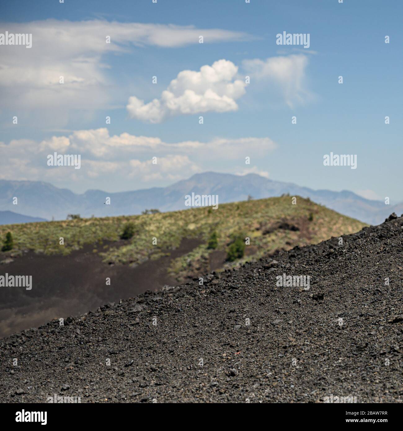 Steep Volcanic Mountains with barren slope Stock Photo - Alamy