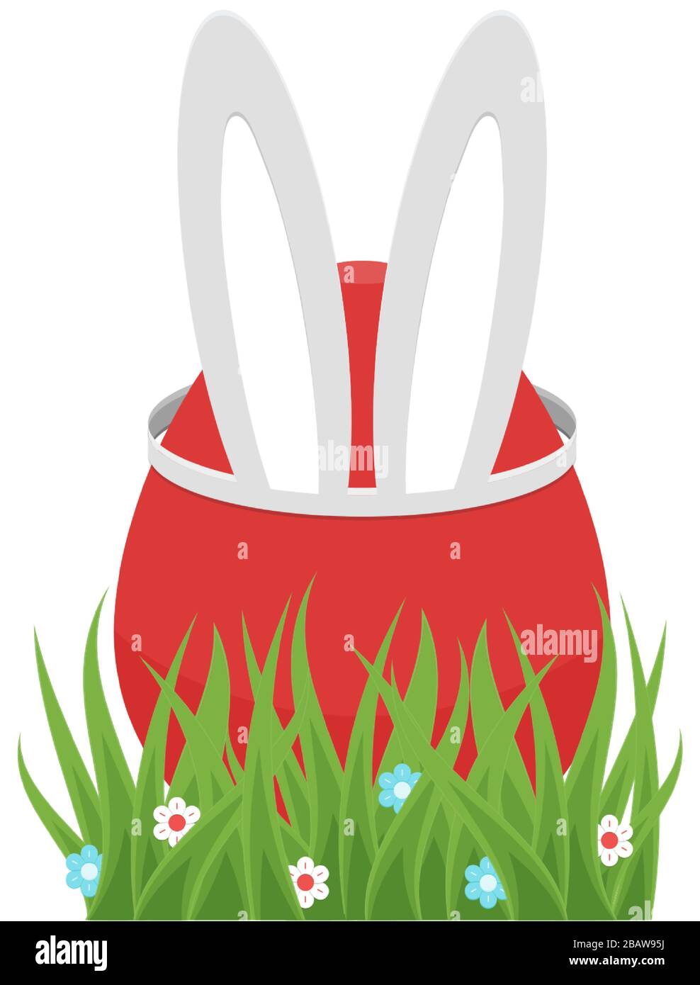 Rabbit with ears flat Cut Out Stock Images & Pictures - Alamy