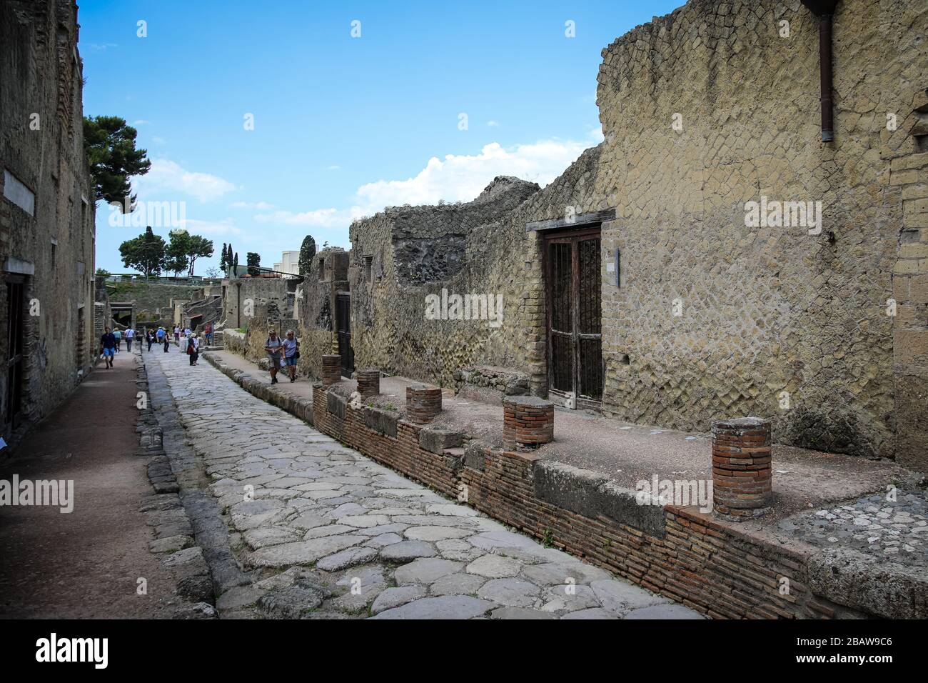 An empty street in Herculaneum (Ercolano) Italy Stock Photo - Alamy