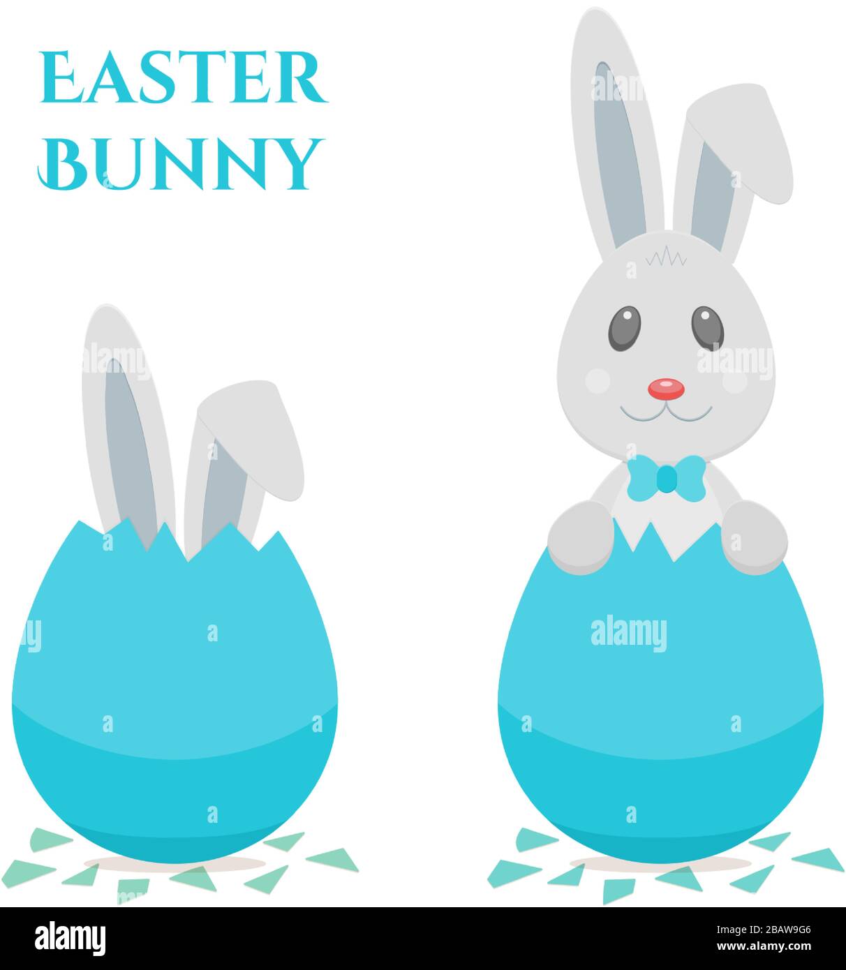 Bunny with bow hi-res stock photography and images - Alamy