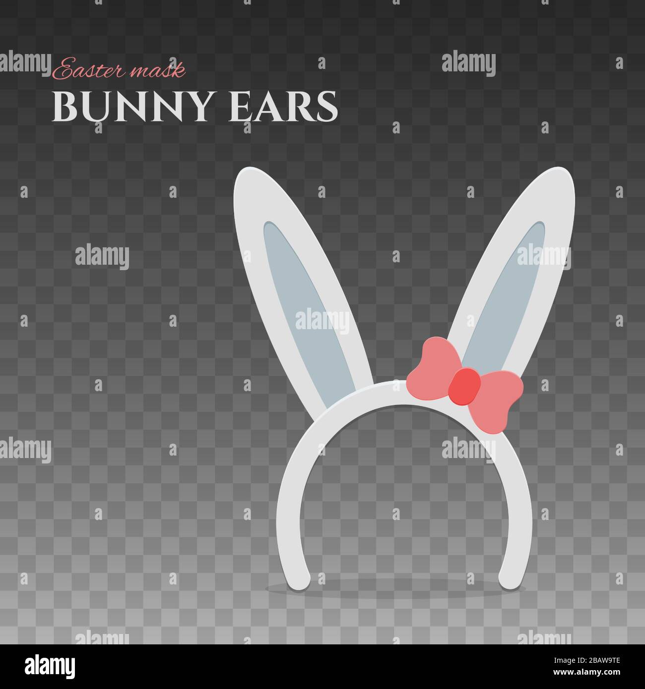 Easter bunny mask Stock Vector Images - Alamy