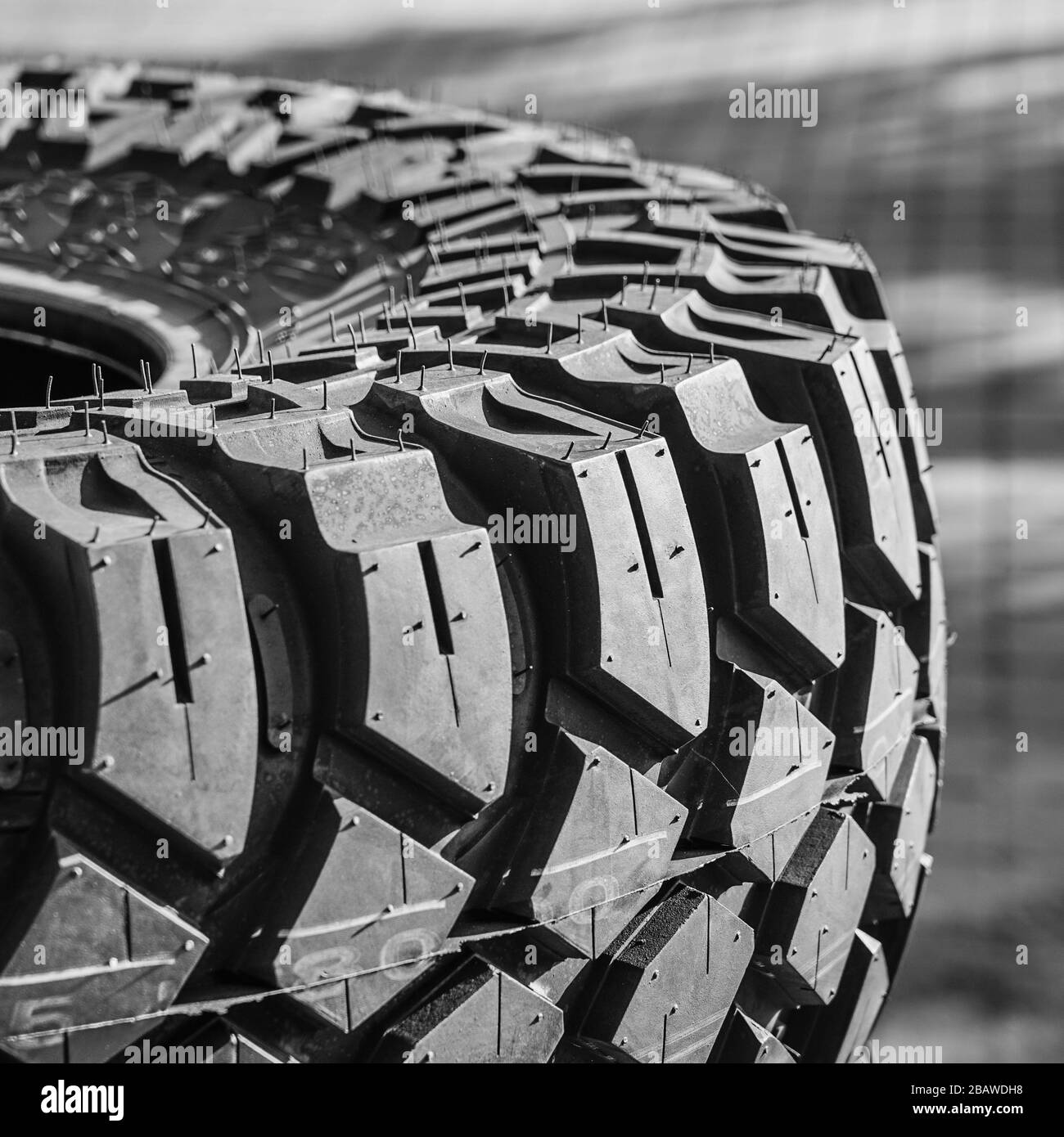 closeup view of new mud and terrain tire tread Stock Photo - Alamy