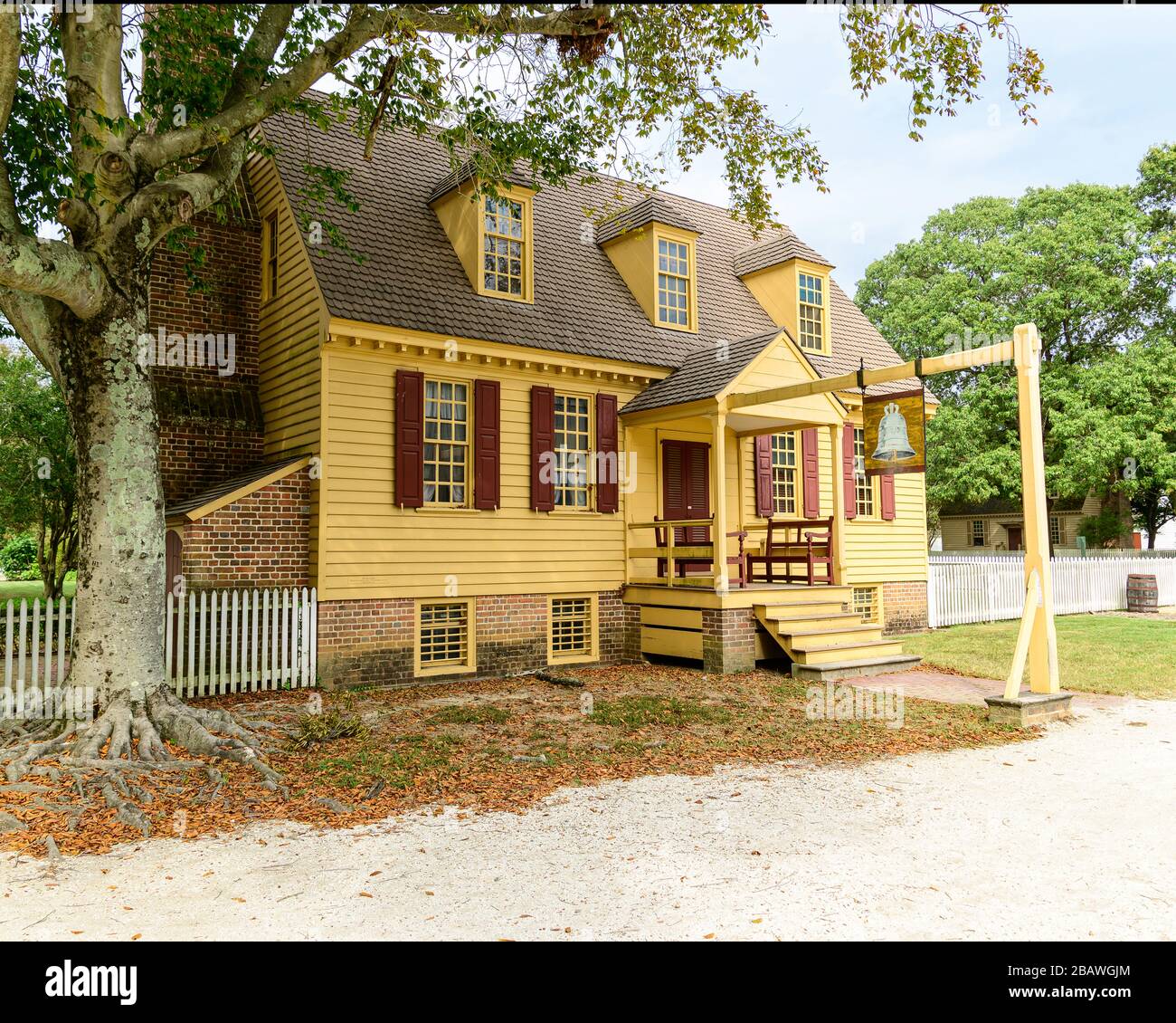 The Blue Bell in Colonial Williamsburg Stock Photo - Alamy