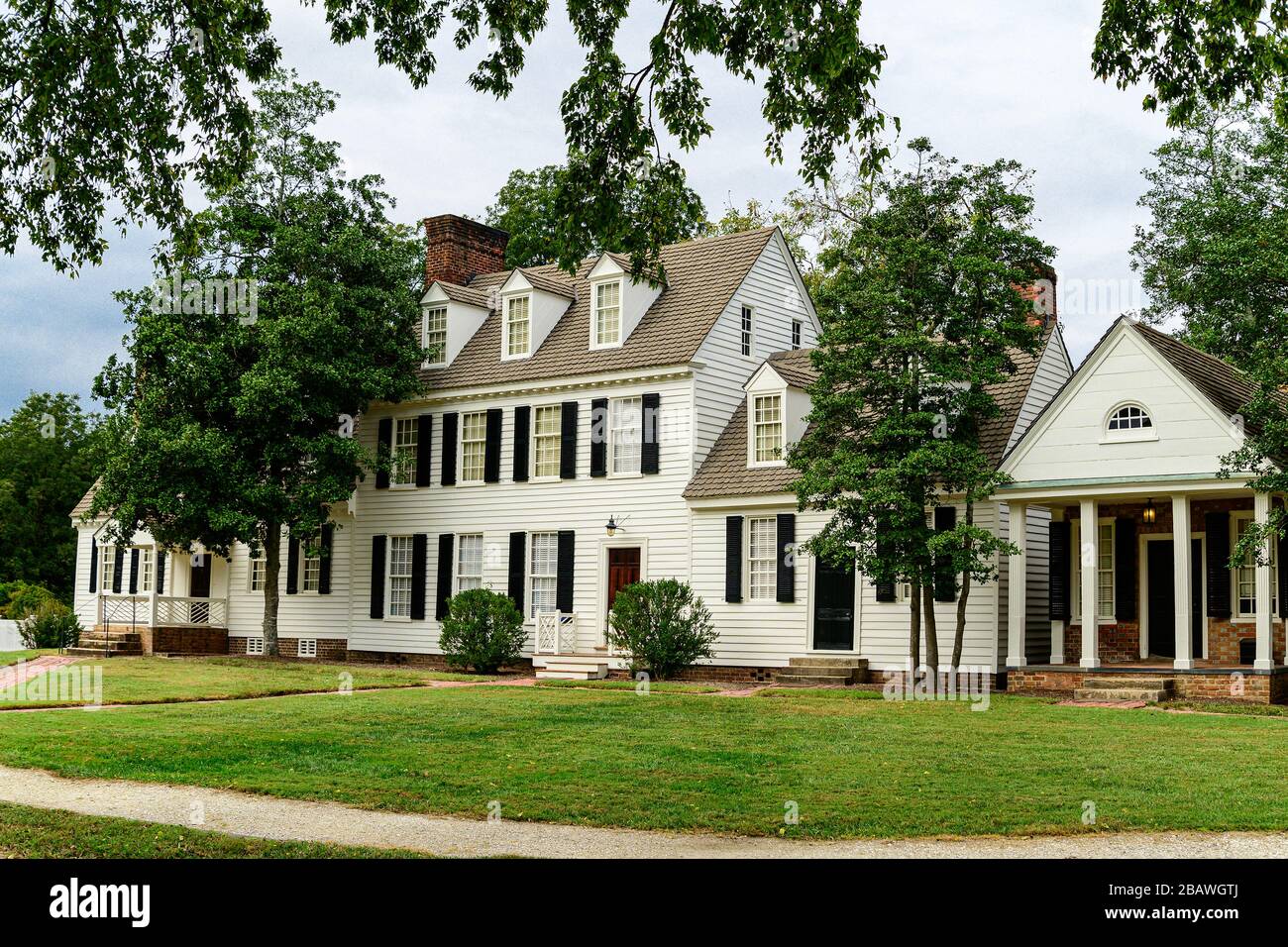 Colonial Williamsburg Coke-Garrett House Stock Photo - Alamy