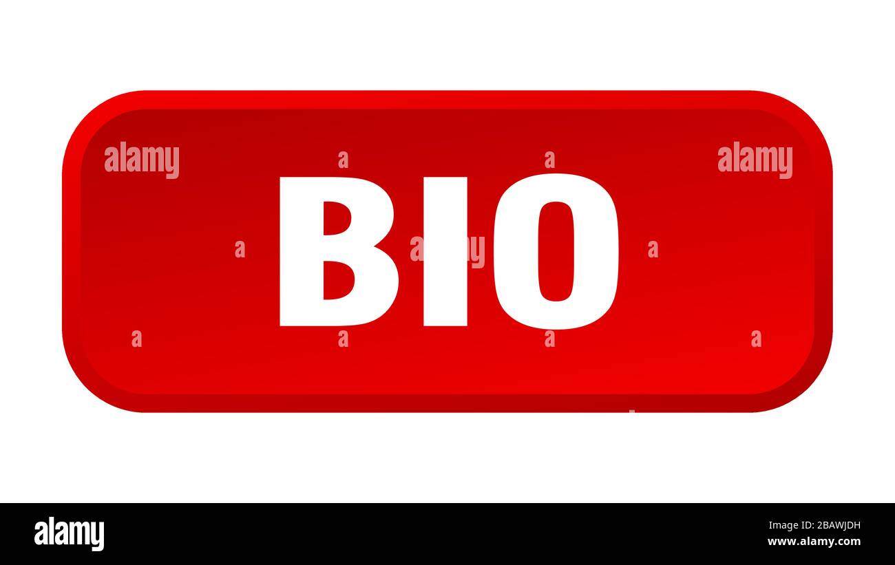 bio button. bio square 3d push button Stock Vector Image & Art - Alamy