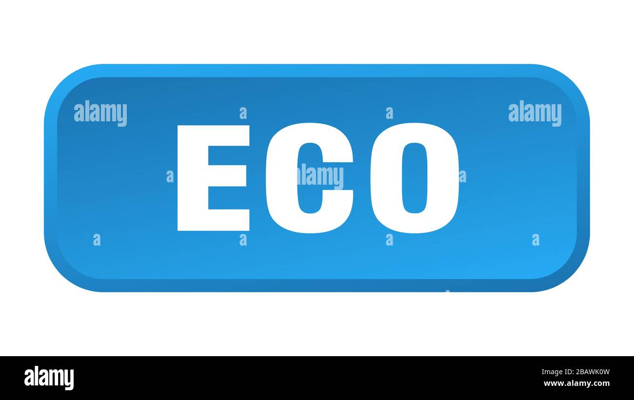 eco button. eco square 3d push button Stock Vector Image & Art - Alamy