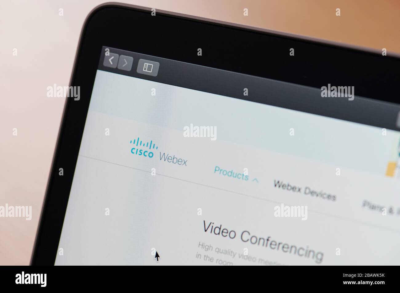 New-York , USA - March 29, 2020: Cisco webex meeting conferencing app ...