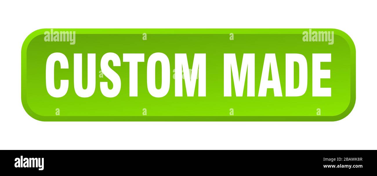 custom made button. custom made square 3d push button Stock Vector Image & Art - Alamy