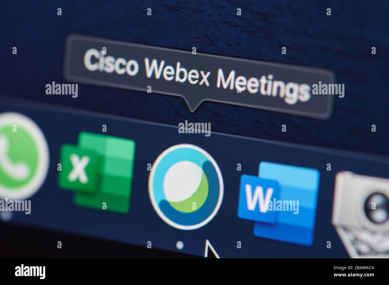 New-York , USA - March 29, 2020: Cisco webex meeting program icon on ...
