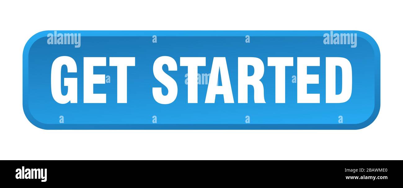 get started button. get started square 3d push button Stock Vector ...
