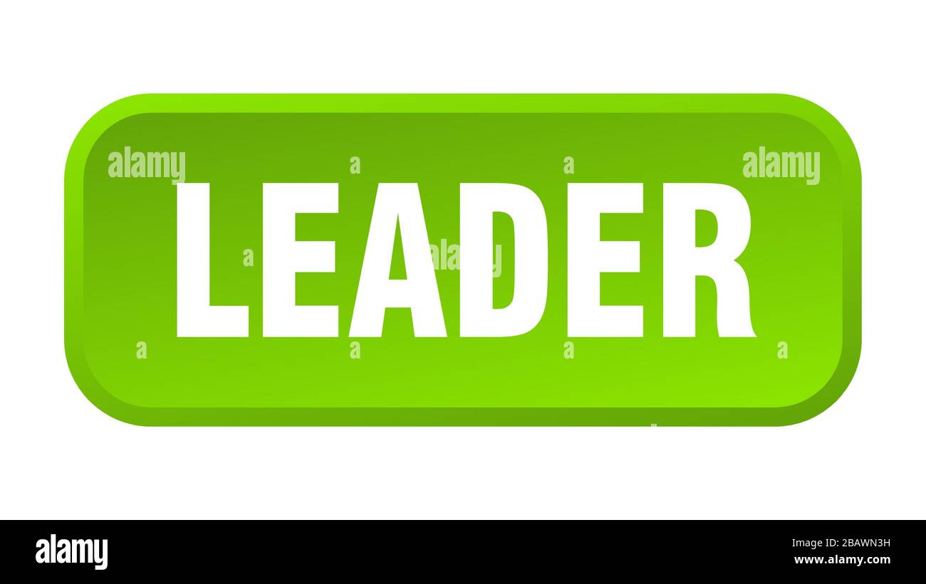 leader button. leader square 3d push button Stock Vector Image & Art ...