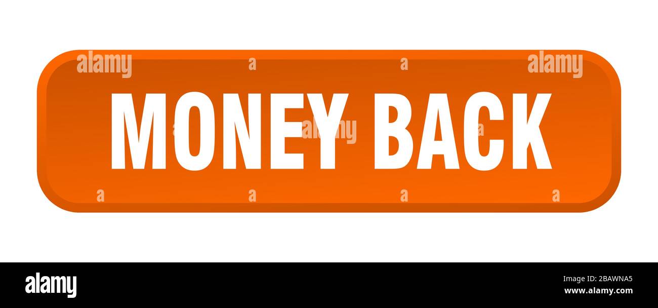 money back button. money back square 3d push button Stock Vector Image ...