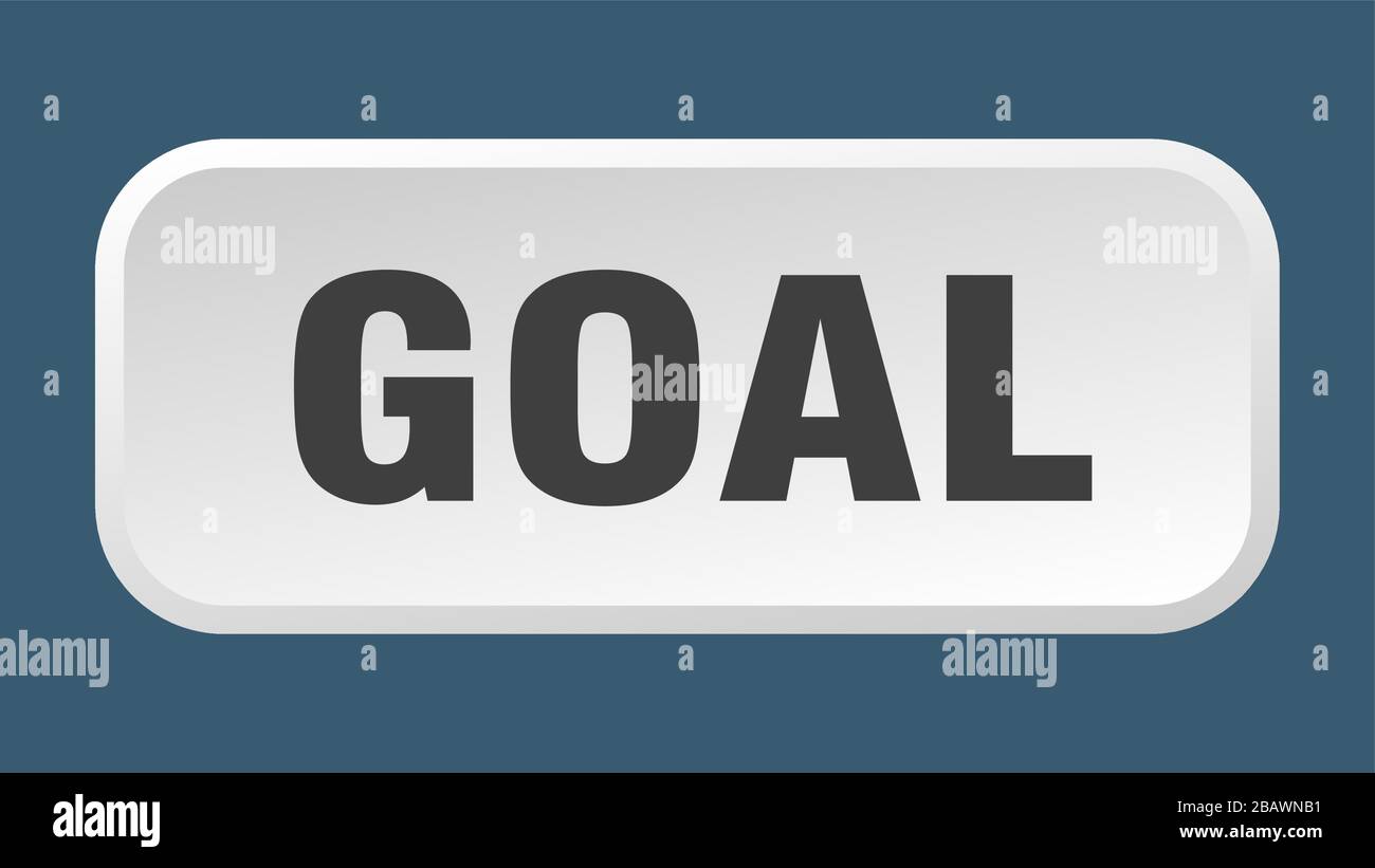 goal button. goal square 3d push button Stock Vector Image & Art - Alamy