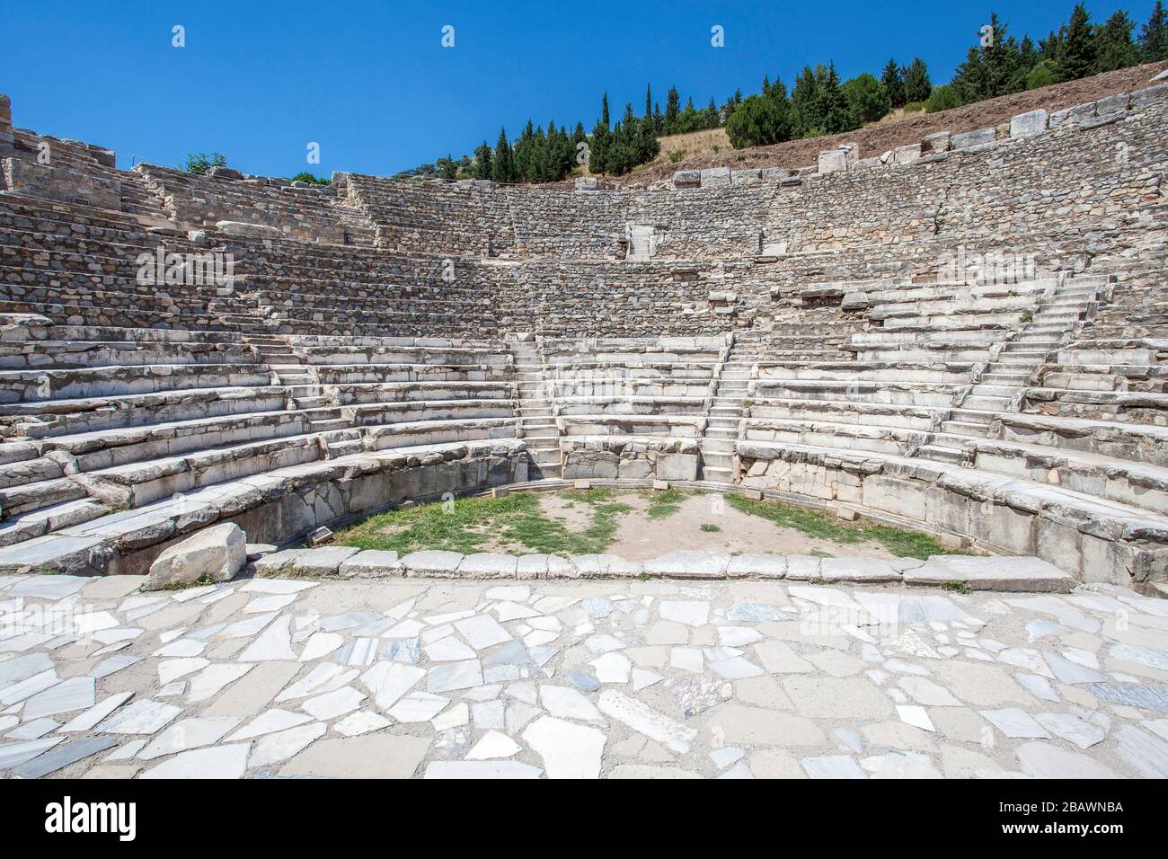 Turkey Odeon ruins in the ancient city of Ephesus Stock Photo - Alamy