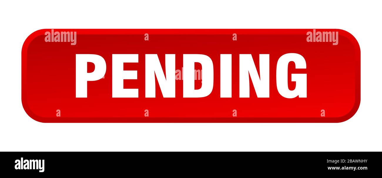 pending button. pending square 3d push button Stock Vector Image & Art - Alamy